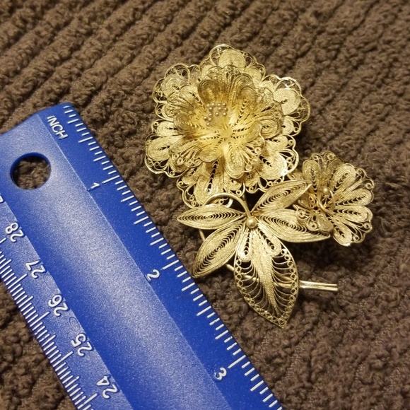 Jewelry | Vintage Spun Silver Brooch | Poshmark
